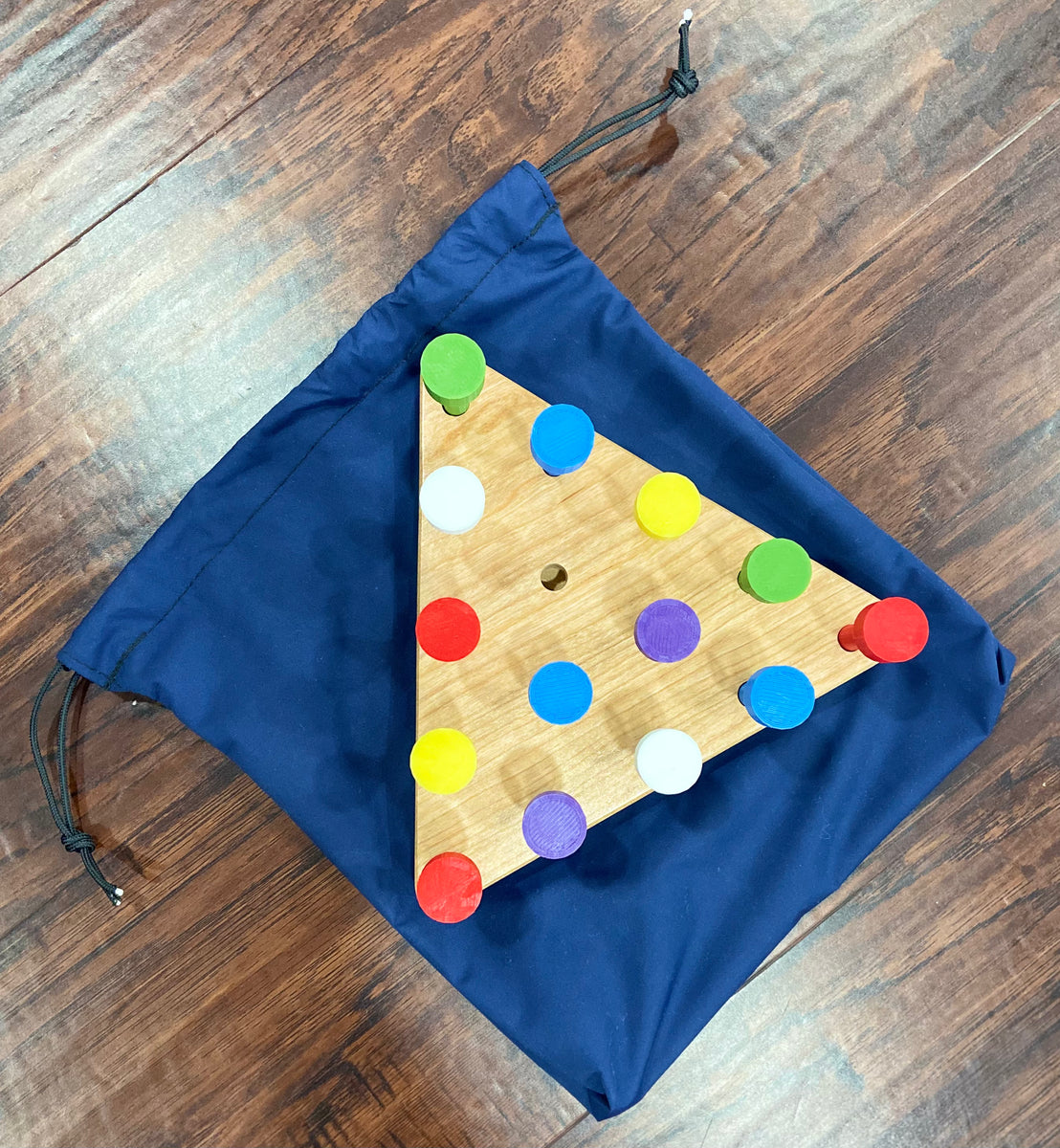 Peg Triangle Solitaire, Trickey Triangle – CooperWoodWorksPlus